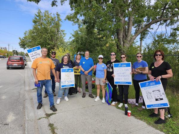Lindsay Frost Campus workers are on strike — Lindsay Advocate